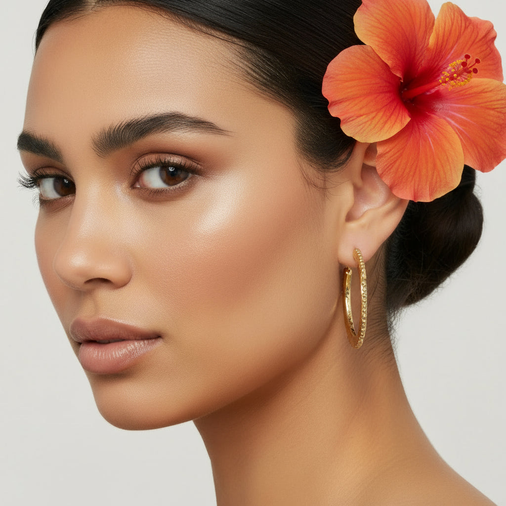 TRA-LA-RA GRECIA HALF HOOP EARRINGS