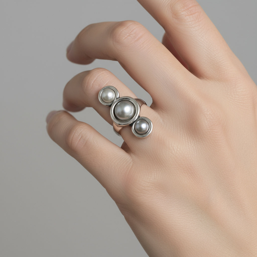 TRA-LA-RA PERLADA ADJUSTABLE RING